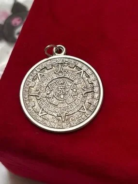 Carolina Herrera | Bags | Vintage Aztec Mayan Calendar Pendant 925 ...